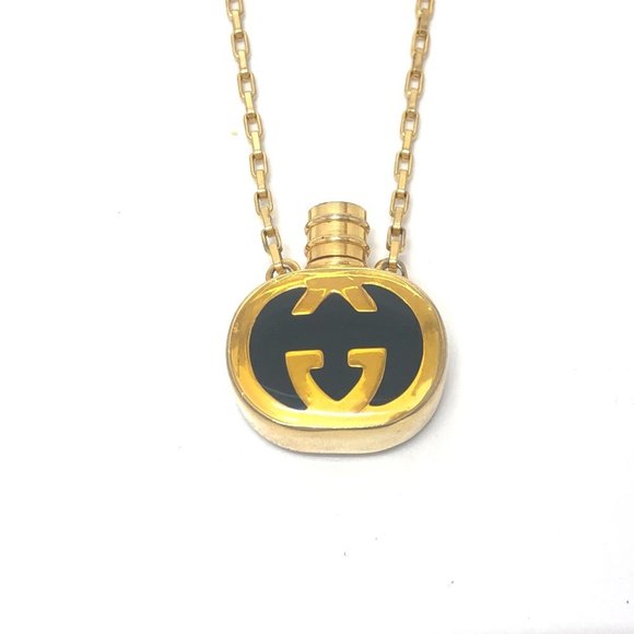 Gucci | Jewelry | Gucci Gg Perfume Bottle Chain Necklace Accessory ...